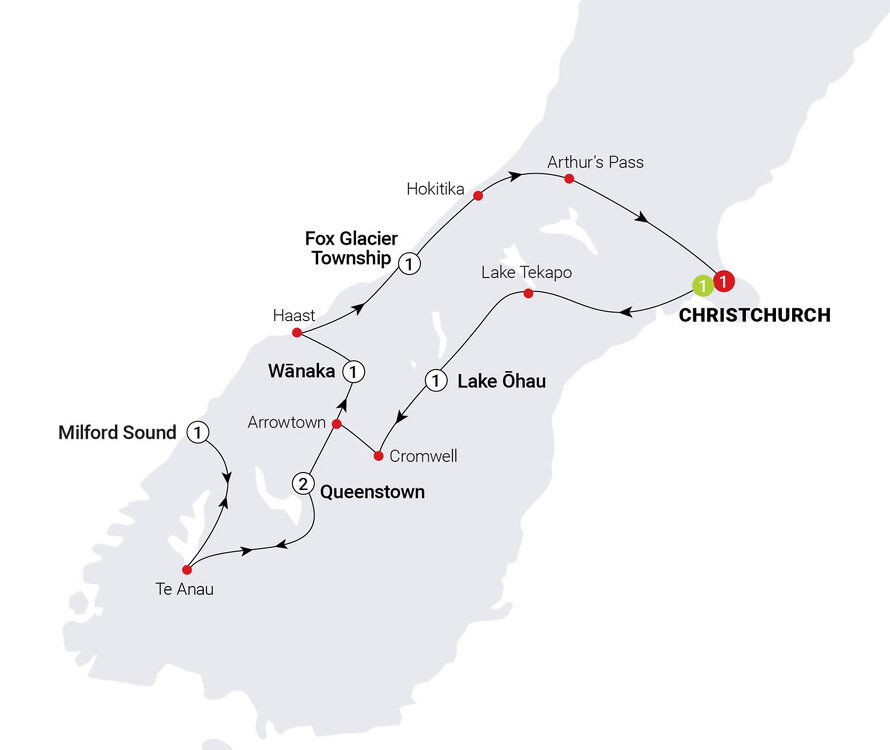 New Zealand's Southern Drift - AAT Kings (9 Days From Christchurch to Christchurch)