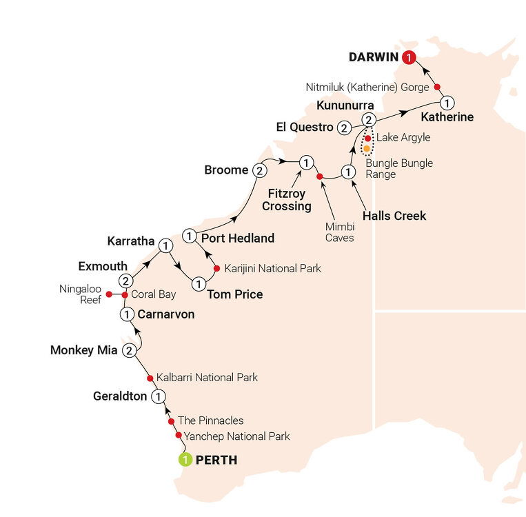 Wonders of the West Coast & Kimberley - AAT Kings (21 Days From Perth ...