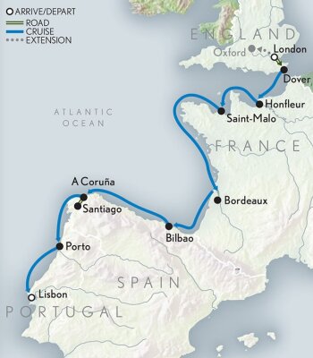 Cruises from England to Portugal - 2024 & 2025 Seasons