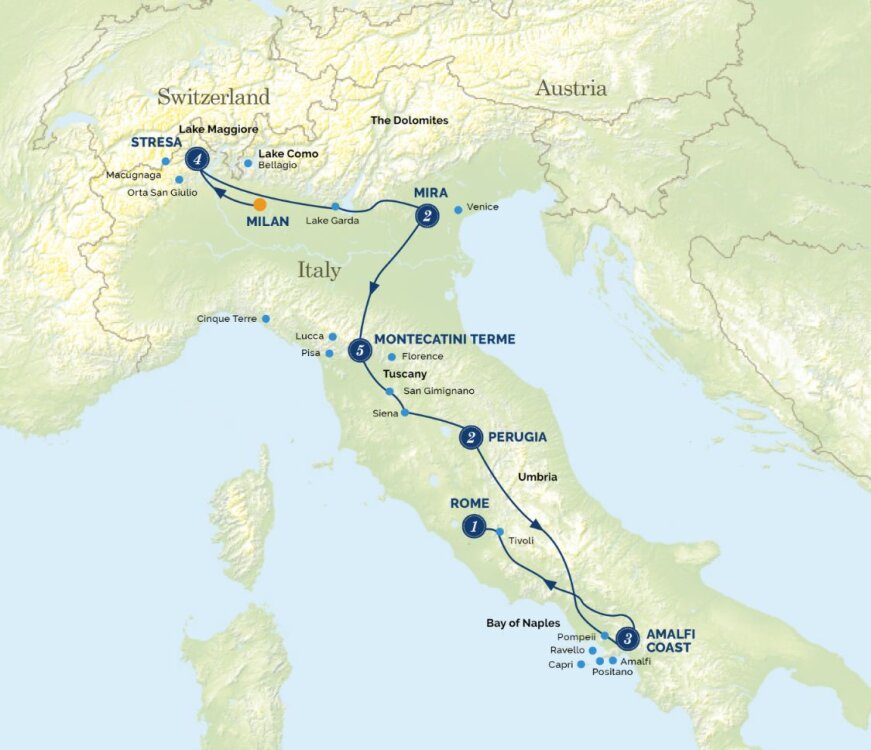 Italian Splendour – Lakes, Tuscany, Umbria & Amalfi Coast - Albatross ...