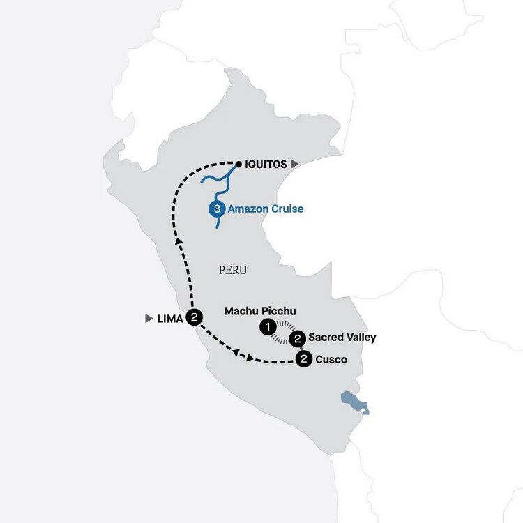 Spirit of Peru with Amazon Cruise - APT (10 Night Cruise from Lima to ...