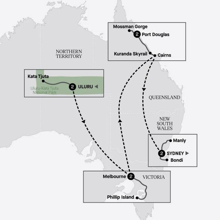 Australian Icons: Rock, Reef, Harbour & Wildlife - APT (9 Days From ...