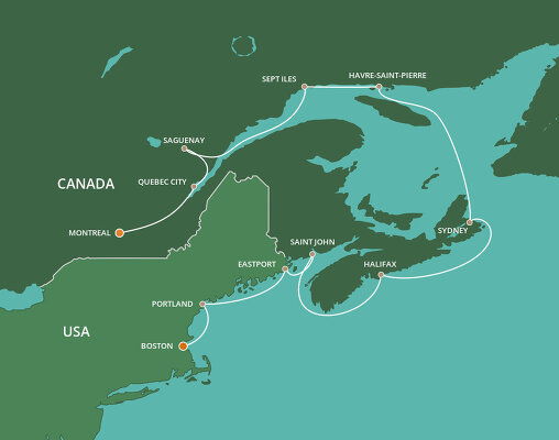 Cruises from Boston to Montreal - 2024 & 2025 Seasons