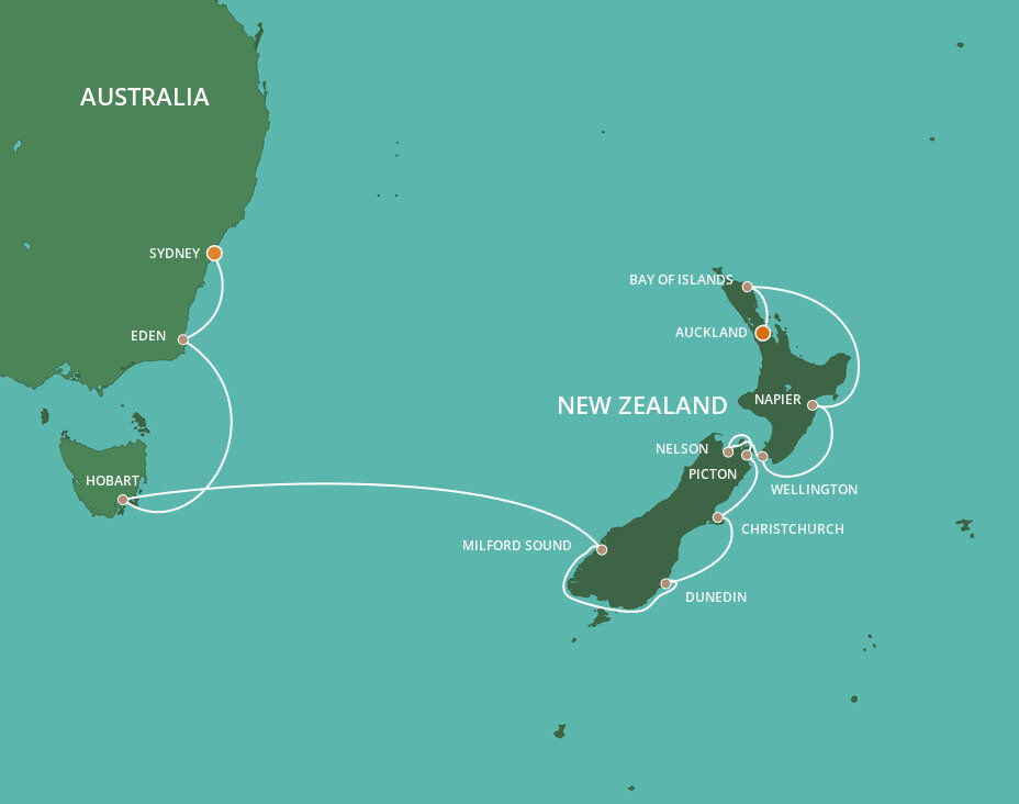 Australia & New Zealand Voyage - Azamara (16 Night Cruise from Auckland ...