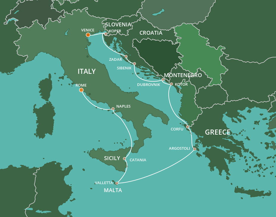 Best Of The Med Voyage - Azamara (12 Night Cruise from Venice to Rome)