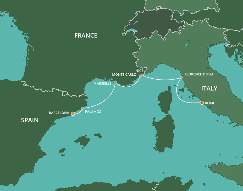 Western Mediterranean Cruise: Italy, France & Spain - Azamara (7 Night ...