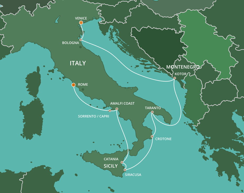 Italy Cruise: Venice, Catania & Rome - Azamara (11 Night Cruise from ...