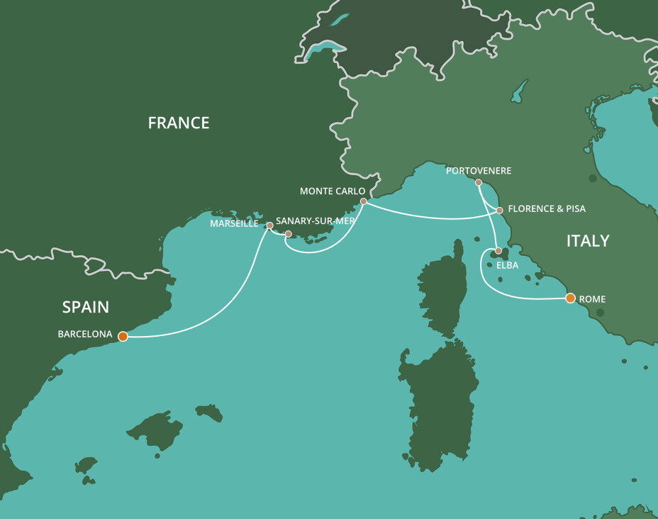 Italy & Spain Cruise: Florence, Portofino & Barcelona - Azamara (9 ...