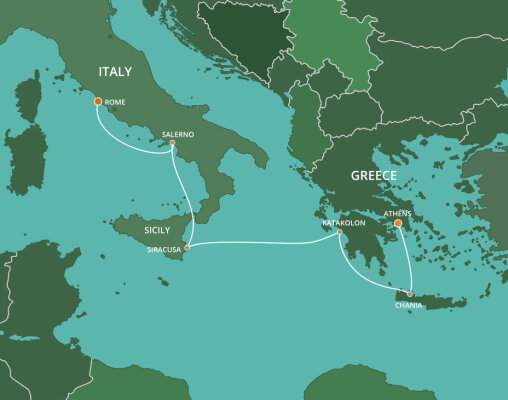 Cruises from Rome to Athens - 2025-2027 Seasons