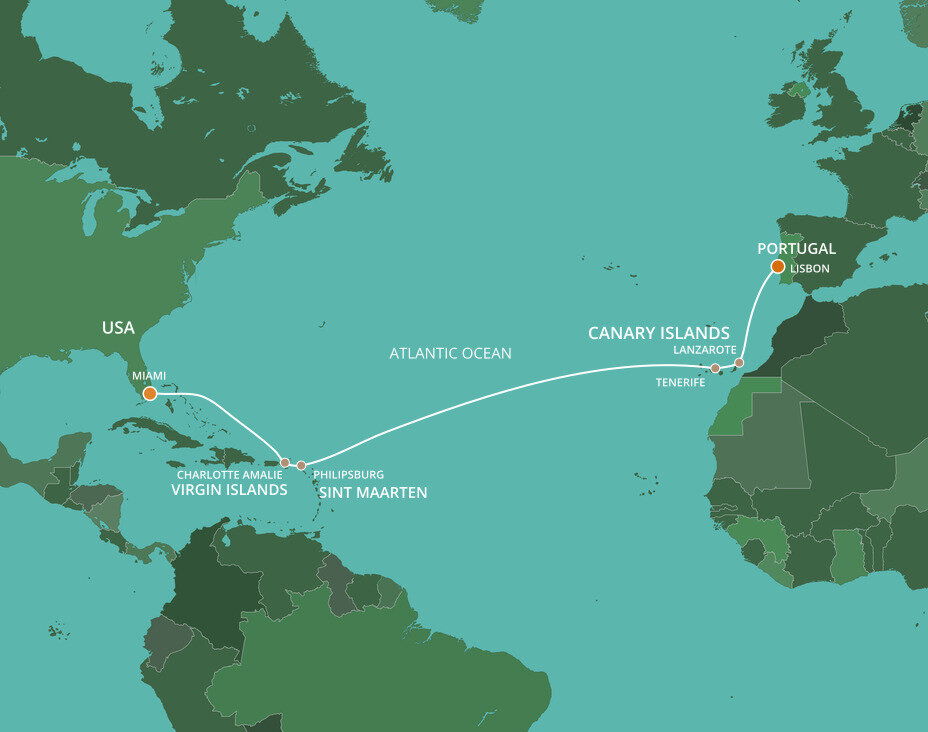 Transatlantic Cruise: Lisbon, Tenerife & Miami - Azamara (15 Night ...