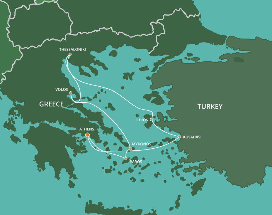 Greece Intensive Cruise: Thessaloniki, Volos & Mykonos - Azamara (7 ...