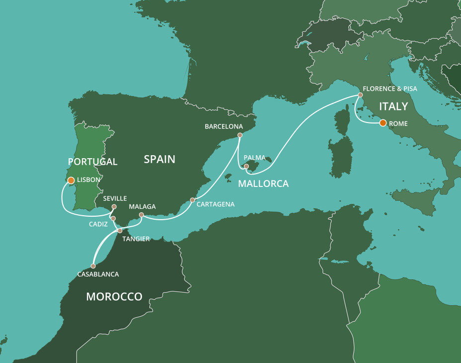 Mediterranean & Iberian New Year Cruise: Italy, Spain & Morocco ...
