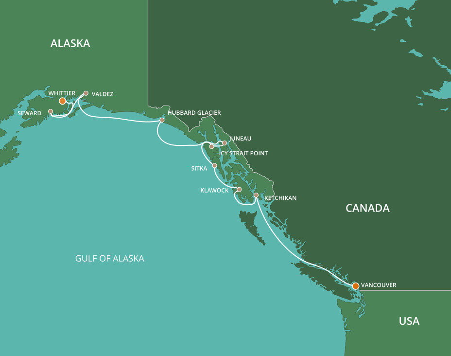 Alaska Cruise: Ketchikan, Juneau & Hubbard Glacier - Azamara (10 Night ...