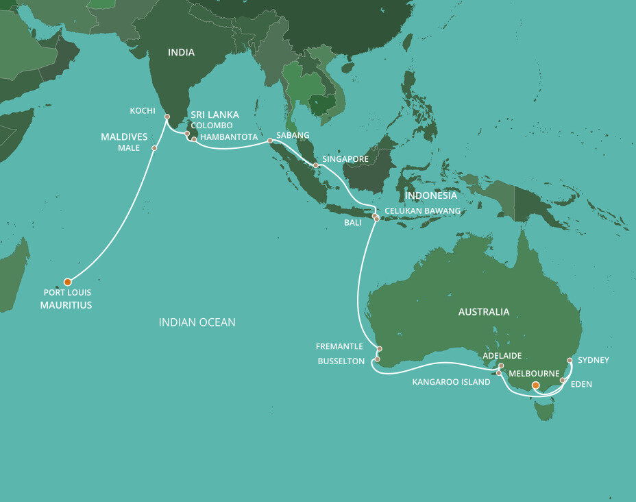 Mauritius To Australia Grand Voyage - Azamara (37 Night Cruise from ...