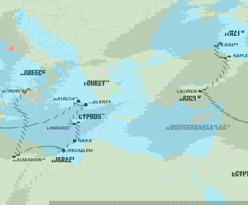 Cruises from Athens to Rome - 2022, 2023 & 2024 Seasons