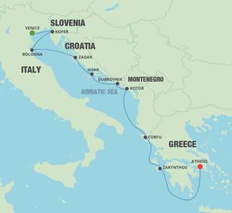 Cruises from Venice to Athens | 2021, 2022 & 2023 Seasons