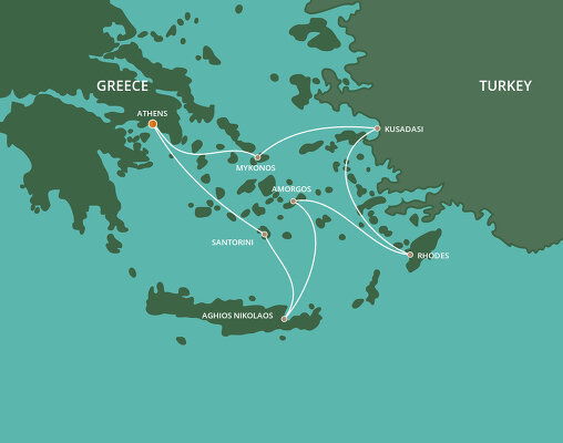 Greek Island Cruises - Azamara - 2024-2026 Seasons