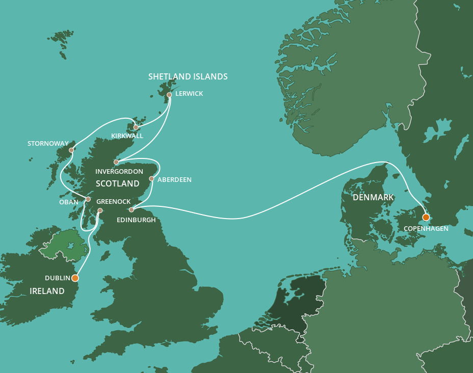 Ireland uk ferry routes