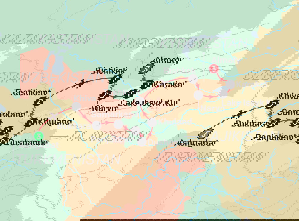 5-Stans - Travel with Marion Bunnik - Bunnik Tours (29 Days From ...