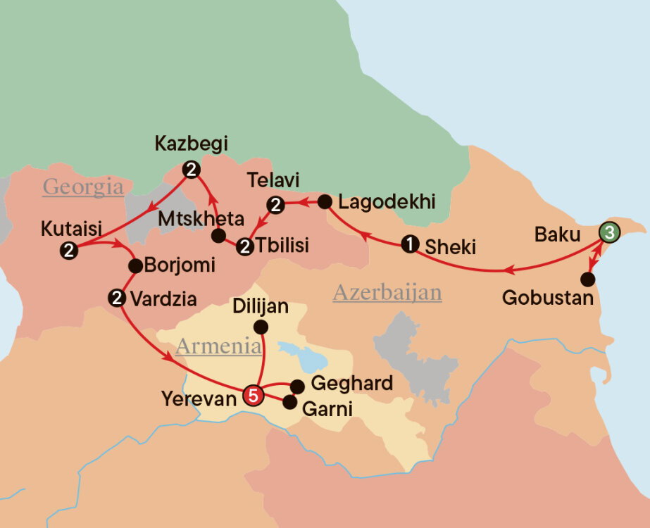 Georgia, Armenia & Azerbaijan - Escorted by Sacha and Amie Bunnik ...