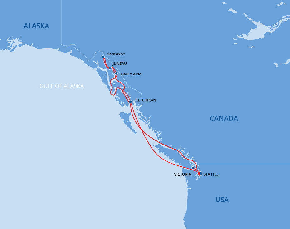 Alaska Inside Passage & Glacier - Carnival (7 Night Roundtrip Cruise ...