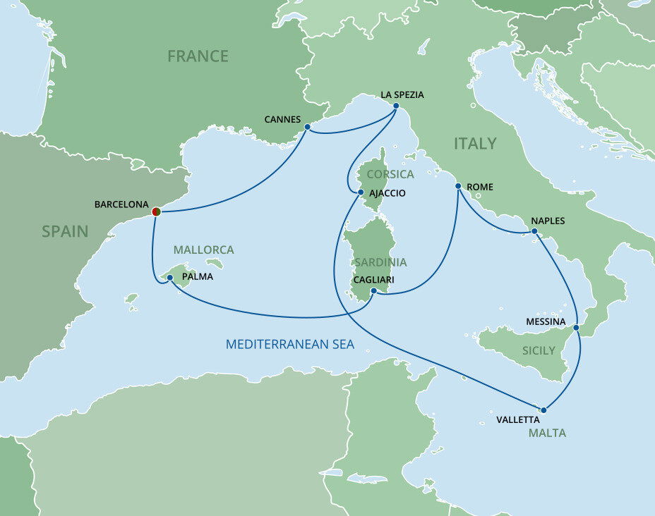 Italy, France, Spain & Malta - Celebrity Cruises (12 Night Roundtrip Cruise from Barcelona)