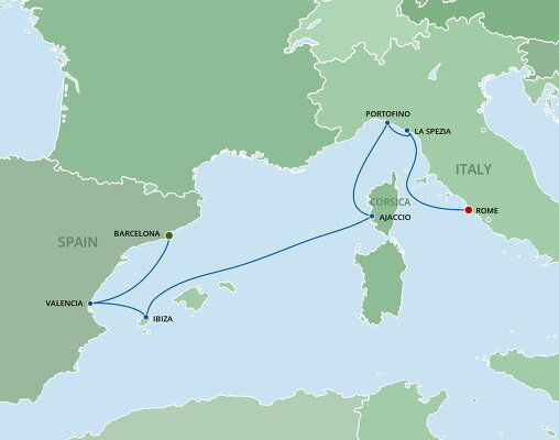 Cruises from Barcelona to Rome - 2022, 2023 & 2024 Seasons