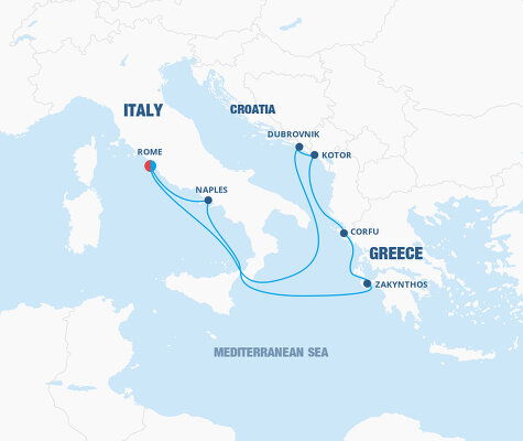 Cruises Starting and Ending in Rome - 2022, 2023 & 2024 Seasons