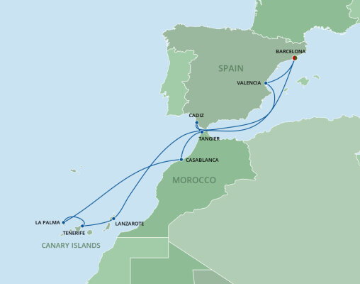 Morocco Cruises - 2023-2025 Seasons