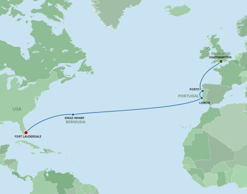 Cruises from England to USA - 2023, 2024 & 2025 Seasons