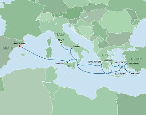Celebrity Cruises Starting In Rome - 2024 & 2025 Seasons