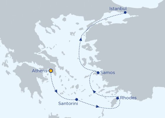 Cruises from Athens to Istanbul - 2023-2025 Seasons