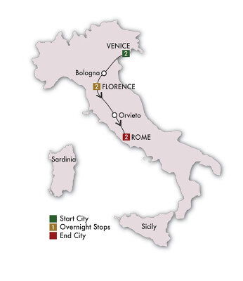 Tours from Venice to Rome - 2025-2027 Seasons