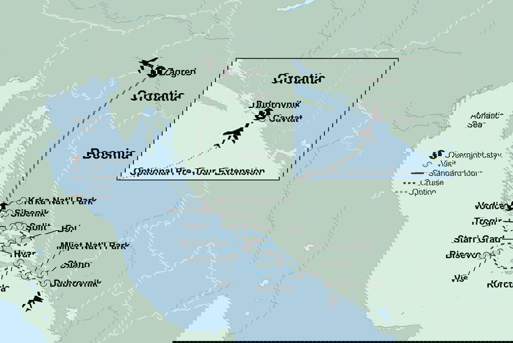 Croatia & Its Islands - Collette (11 Days From Dubrovnik to Zagreb)