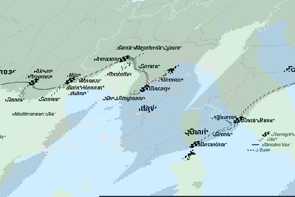 Mediterranean Coastal Journey: Spain, France & Italy - Collette (15 ...
