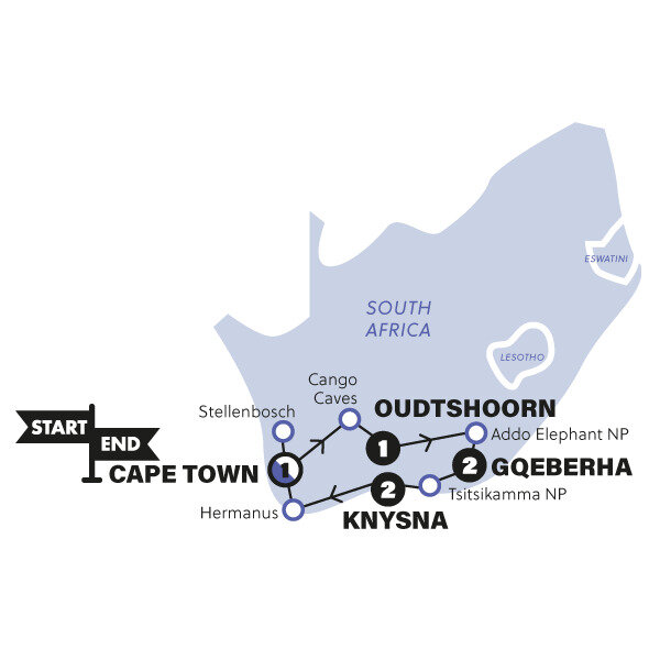 Garden Route and Addo (Gap Year - Ages 18 to 22) - Contiki (7 Days From ...