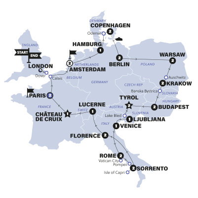 Contiki Europe Tours - 2025 & 2026 Seasons