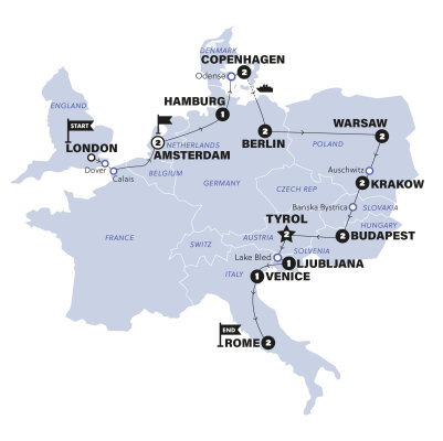 Contiki Europe Tours - 2025 & 2026 Seasons