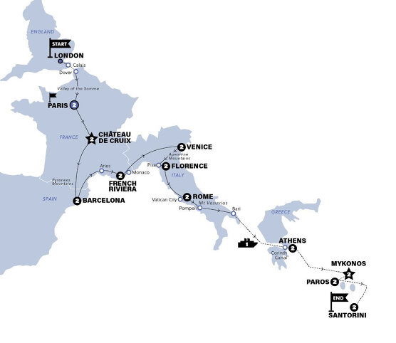 Contiki Tours Starting In London - 2025-2027 Seasons