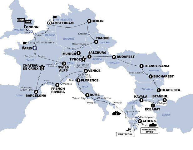 Contiki Tours starting in London | 2026-2027 Seasons