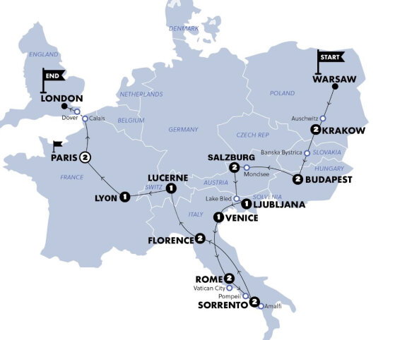 Contiki Europe Tours - 2025-2027 Seasons