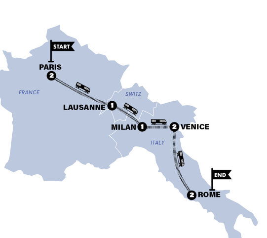 Tours from Paris to Rome | 2026-2027 | Global Journeys