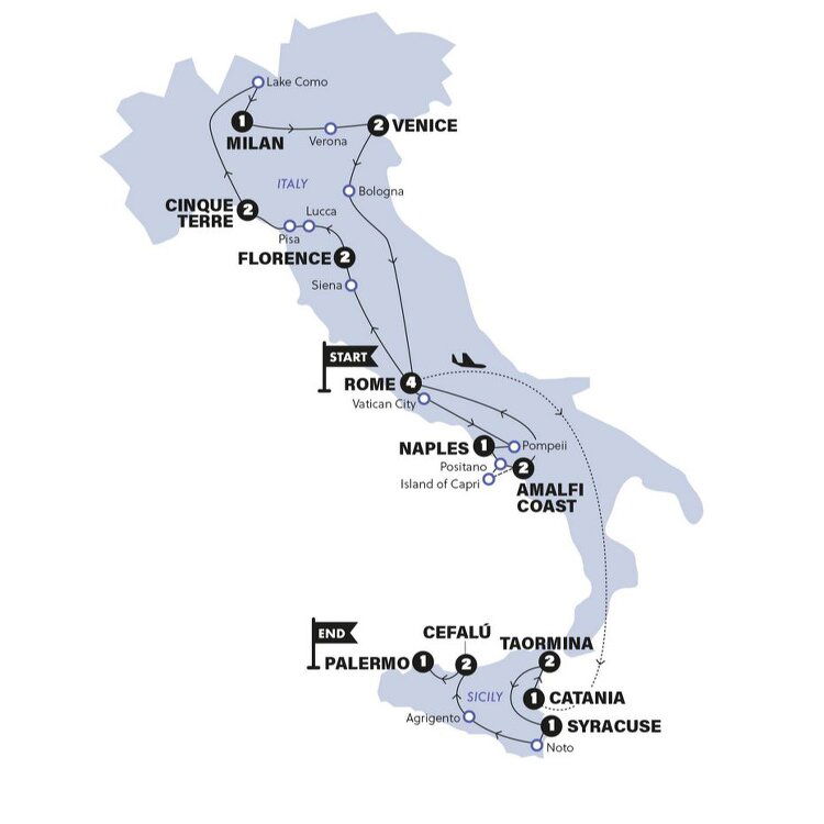 Ultimate Italy (Ages 27 to 35) - Contiki (22 Days From Rome to Palermo)