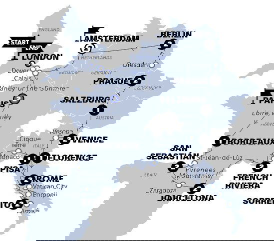 Contiki Tours Starting In London - 2025-2027 Seasons