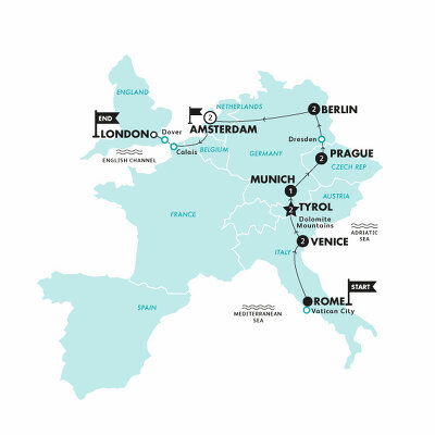 Tours from Rome to London - 2024-2026 Seasons