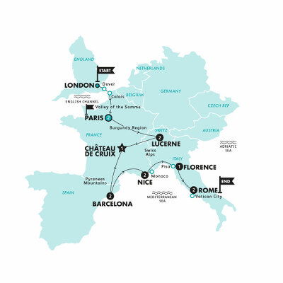 Tours from London to Rome - 2024-2026 Seasons