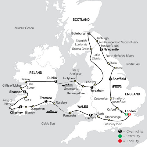 Cosmos UK & Ireland Tours | 2026-2027 Seasons