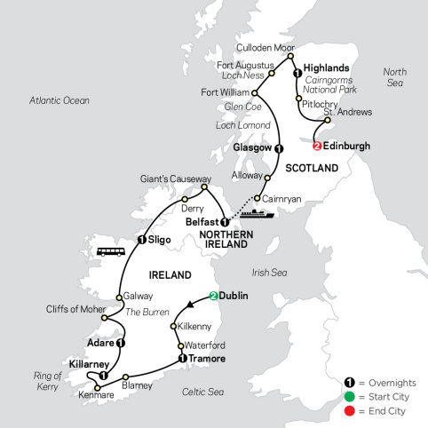Cosmos UK & Ireland Tours - 2026 & 2027 Seasons