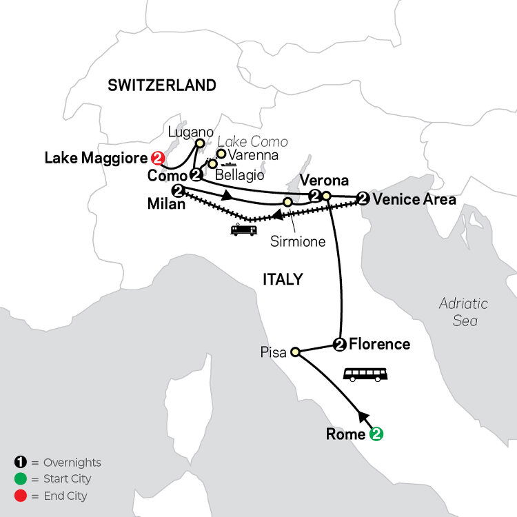 Italy's Iconic Cities and Lakes - Cosmos (15 Days From Rome to Lake ...