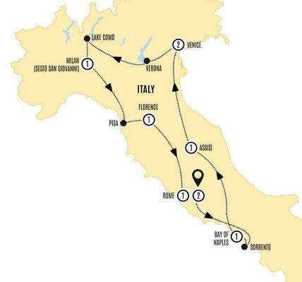 Italy Coach Tours - 2024-2026 Seasons